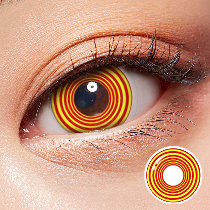 Red Hypnotic Halloween Contact Lenses – LENSTOWNUS
