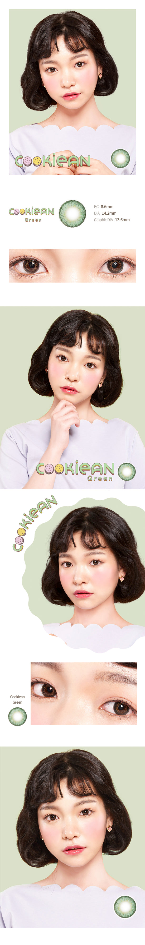 Buy Cookiean Green Contacts for Stunning Eyes | Lenstown US – LENSTOWNUS